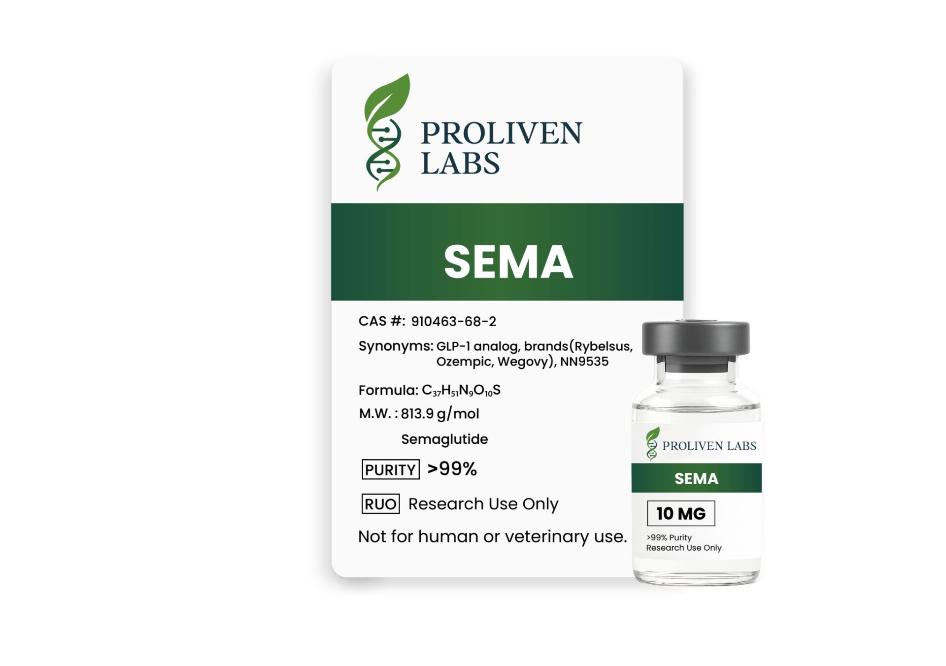 SEMA 10 mg Vial - Proliven Labs